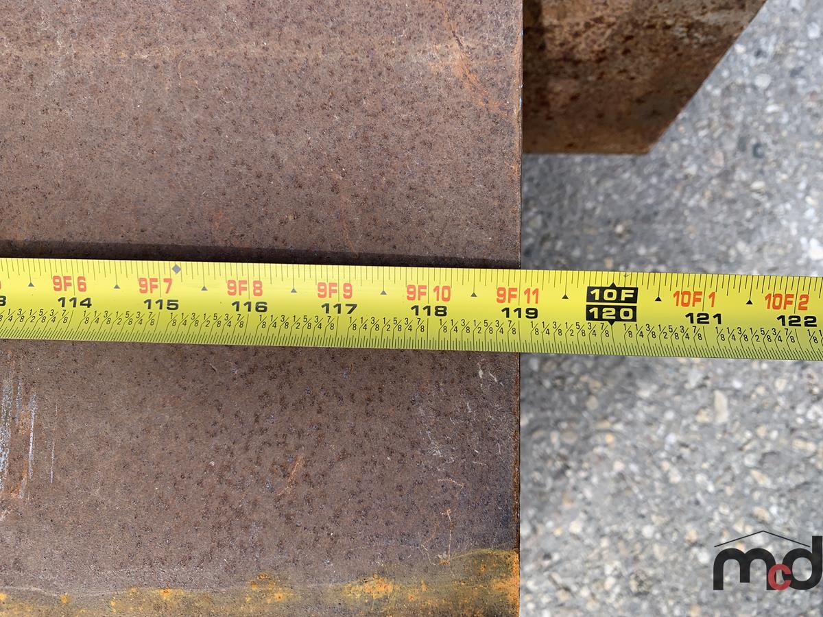 125'' x 8'' x 8'' (1/4) and 119'' x 10'' x 10'' (1/2) Steel Square Tubing