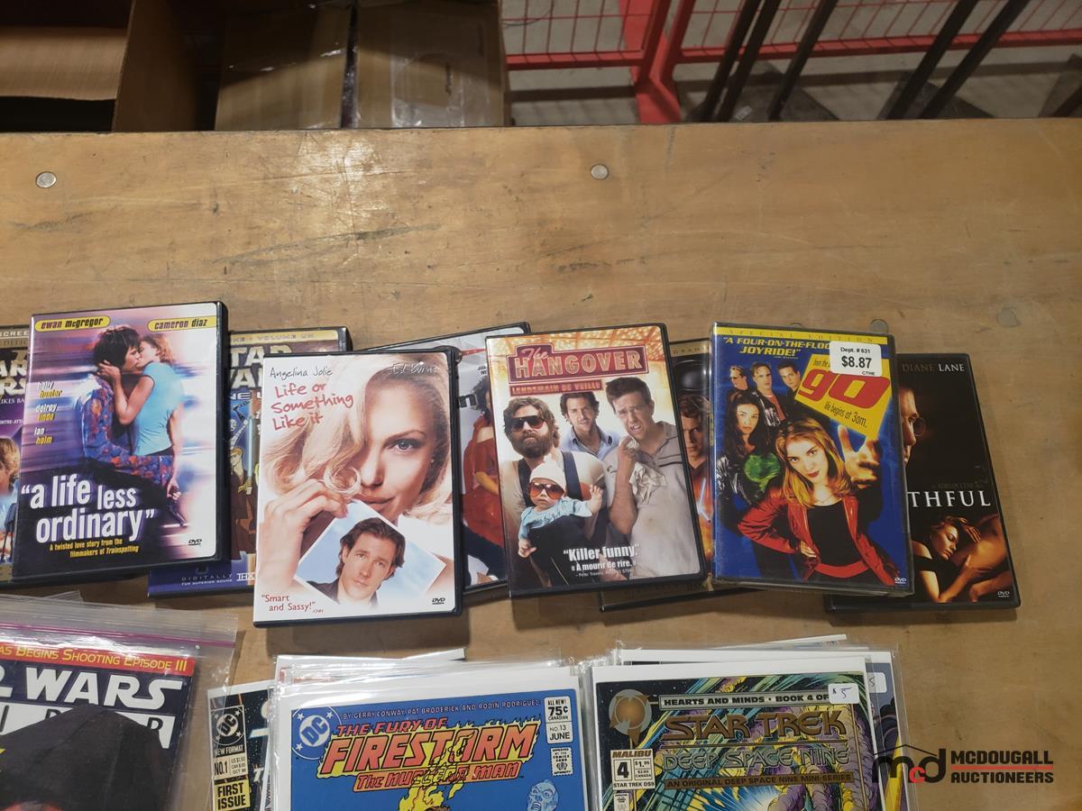 DVDs, Magazines and Comics