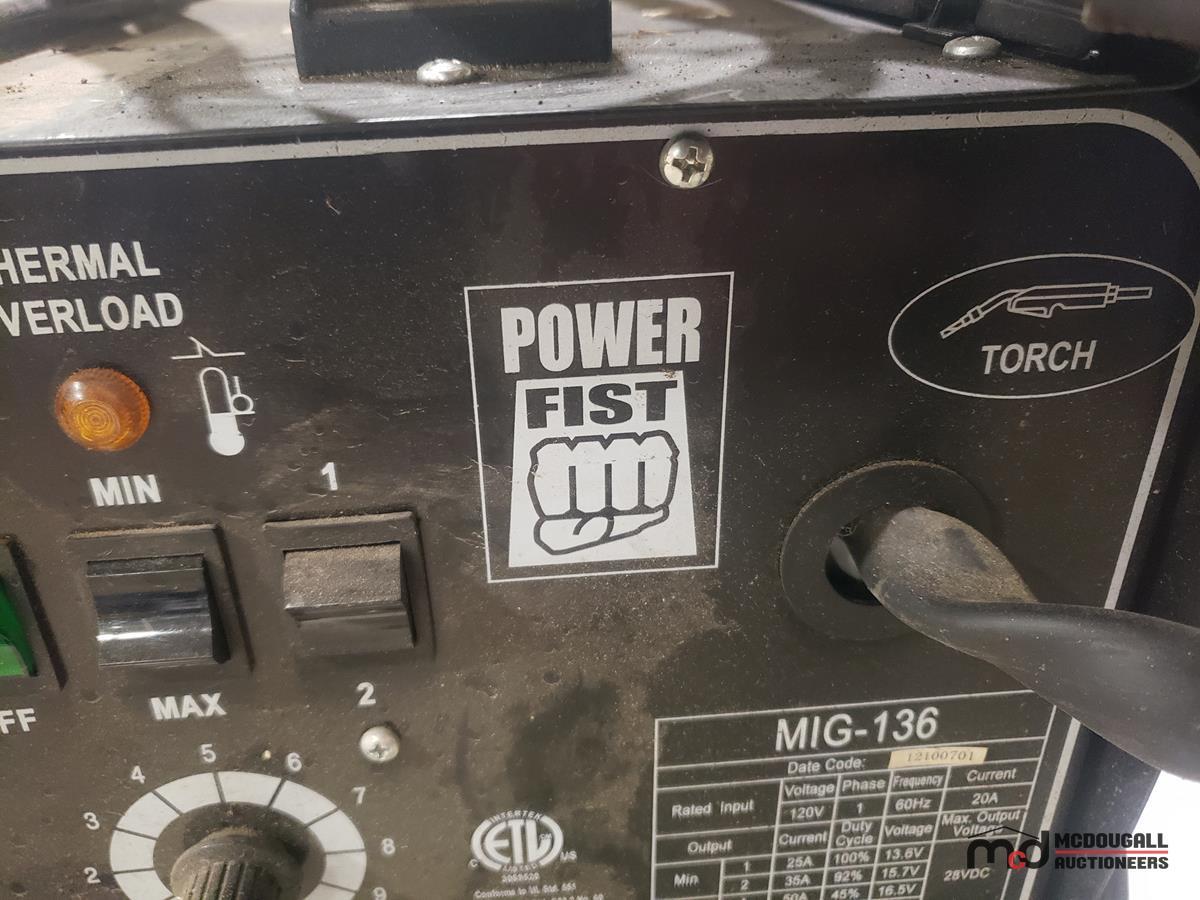 Power Fist Mig-136 Welder w/ Torch