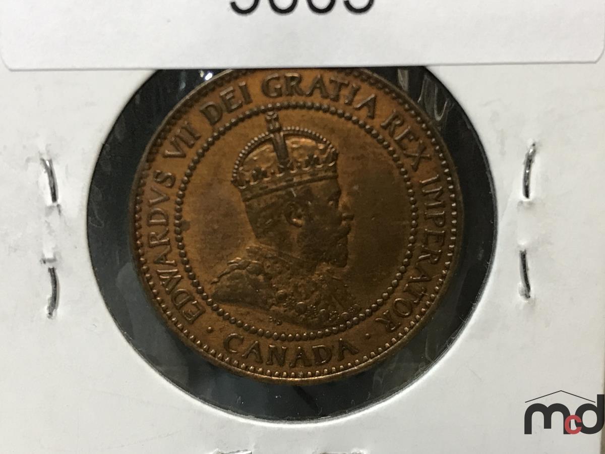 1908 Canada Large 1 Cent Coin