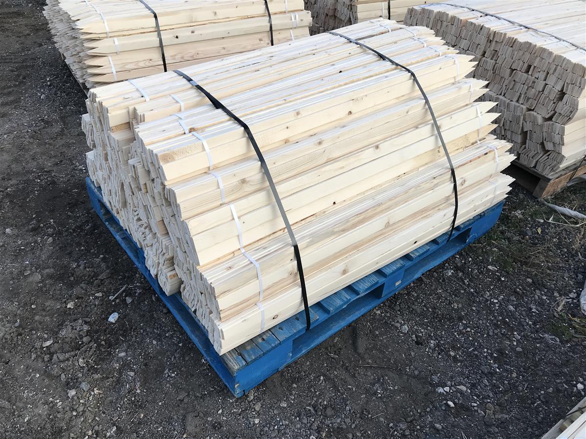 Pallet of 48" Wooden Stakes