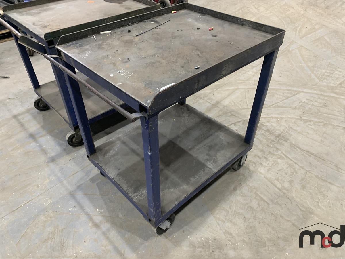 (2) 2-Tier Steel Carts