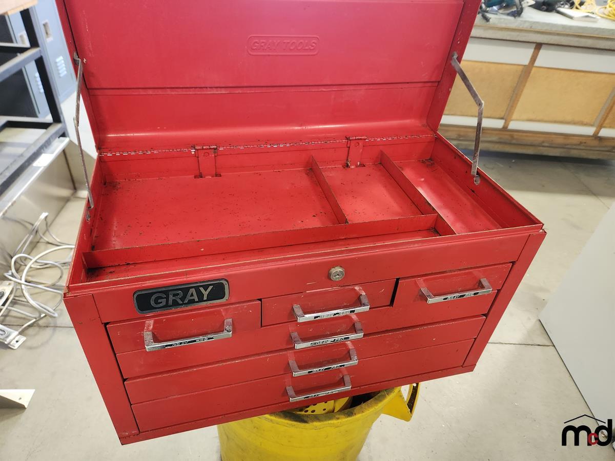 Gray 6-Drawer Metal Toolbox