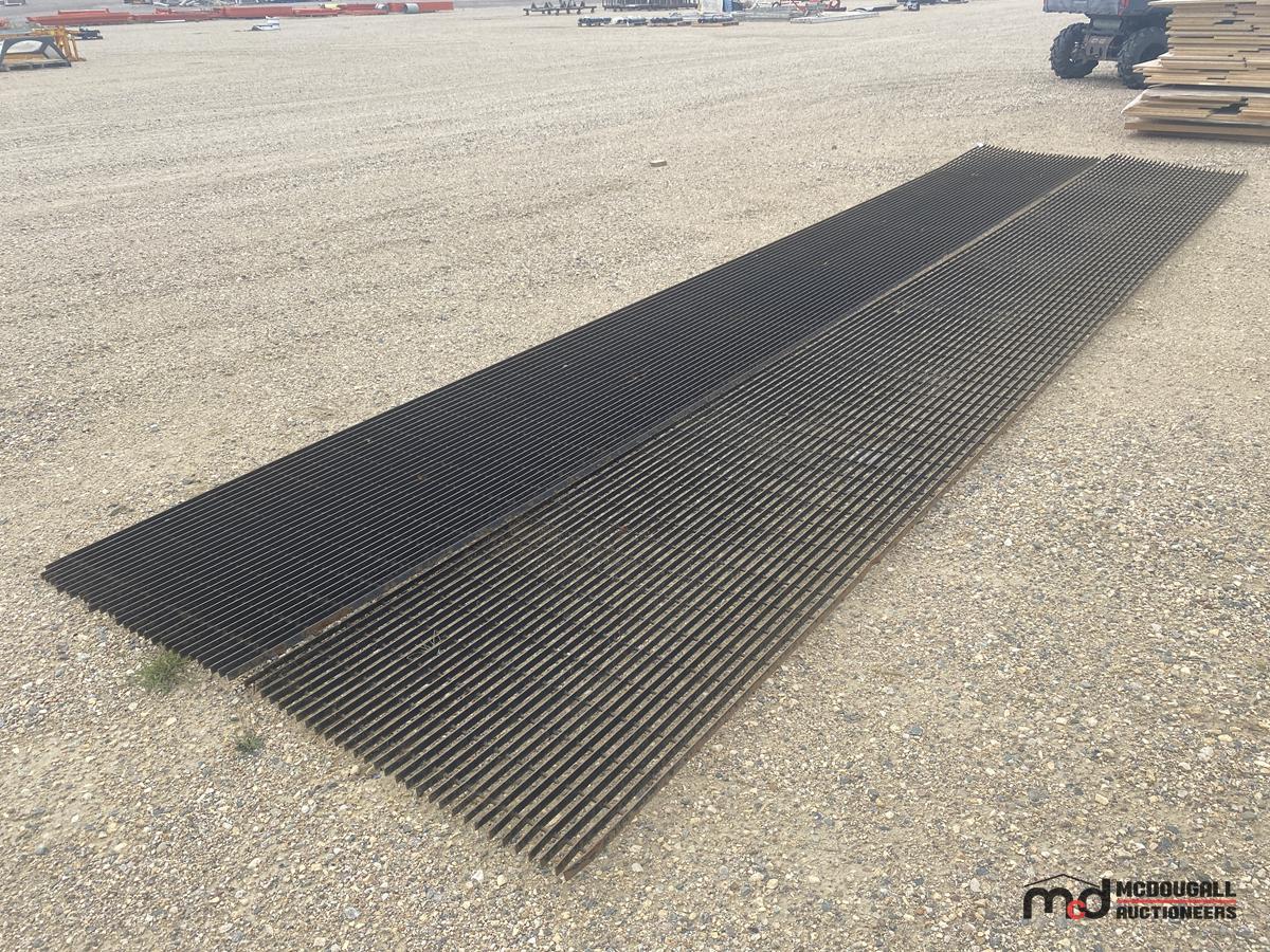 (2) Sheets of Steel Bar Grating