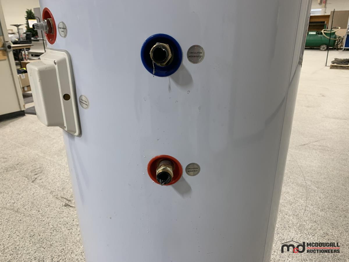 60-Gallon Indirect Hot Water Tank Stainless/Double Coil 3/4" Electric ...