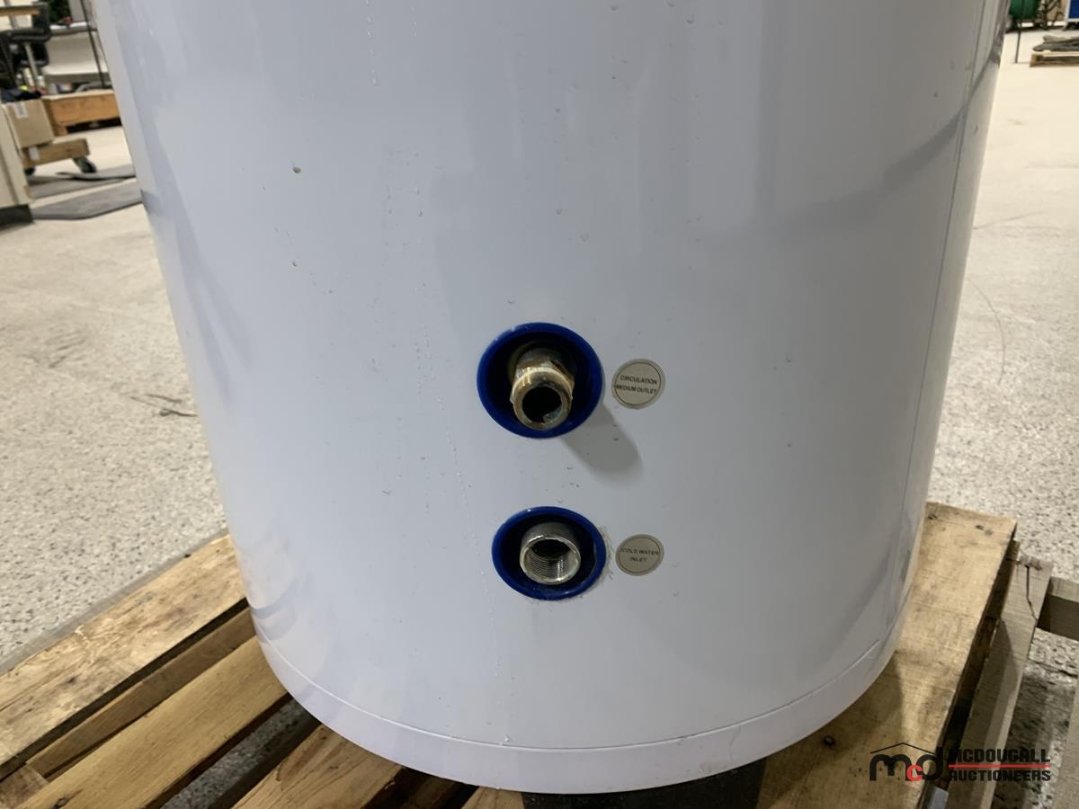 60-Gallon Indirect Hot Water Tank Stainless/Double Coil 3/4" Electric ...