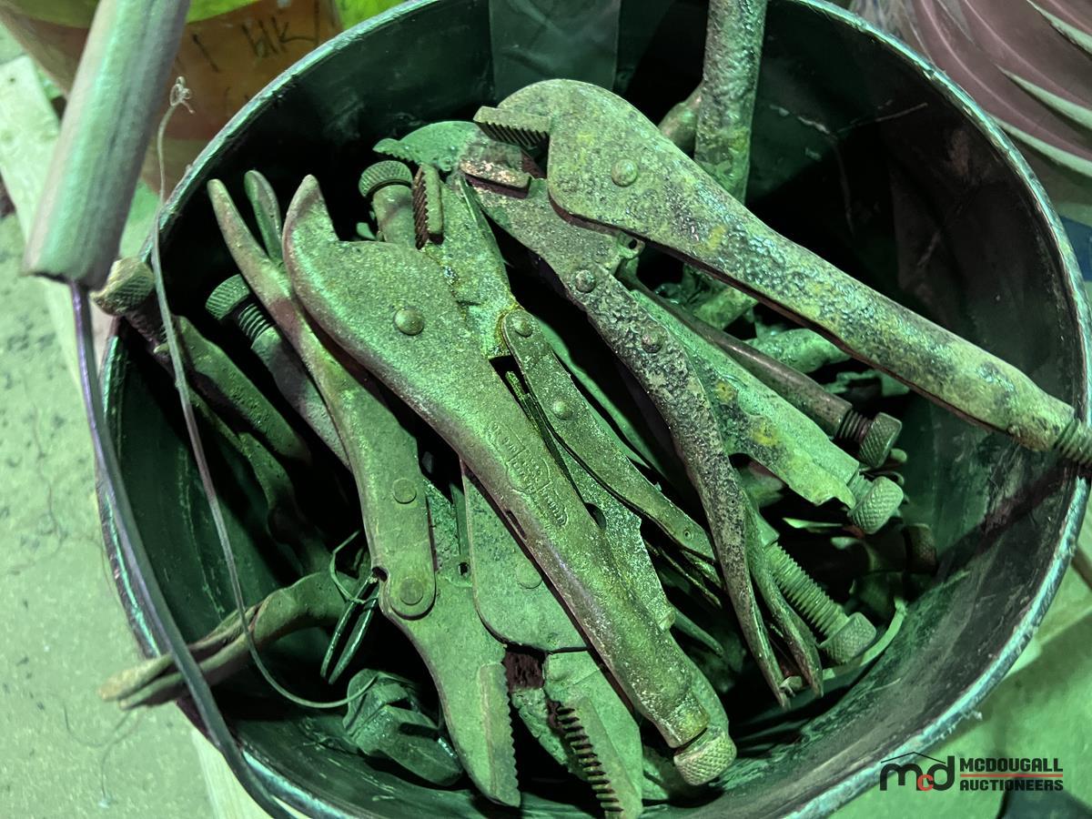 (4) Pails of Assorted Vice Grips