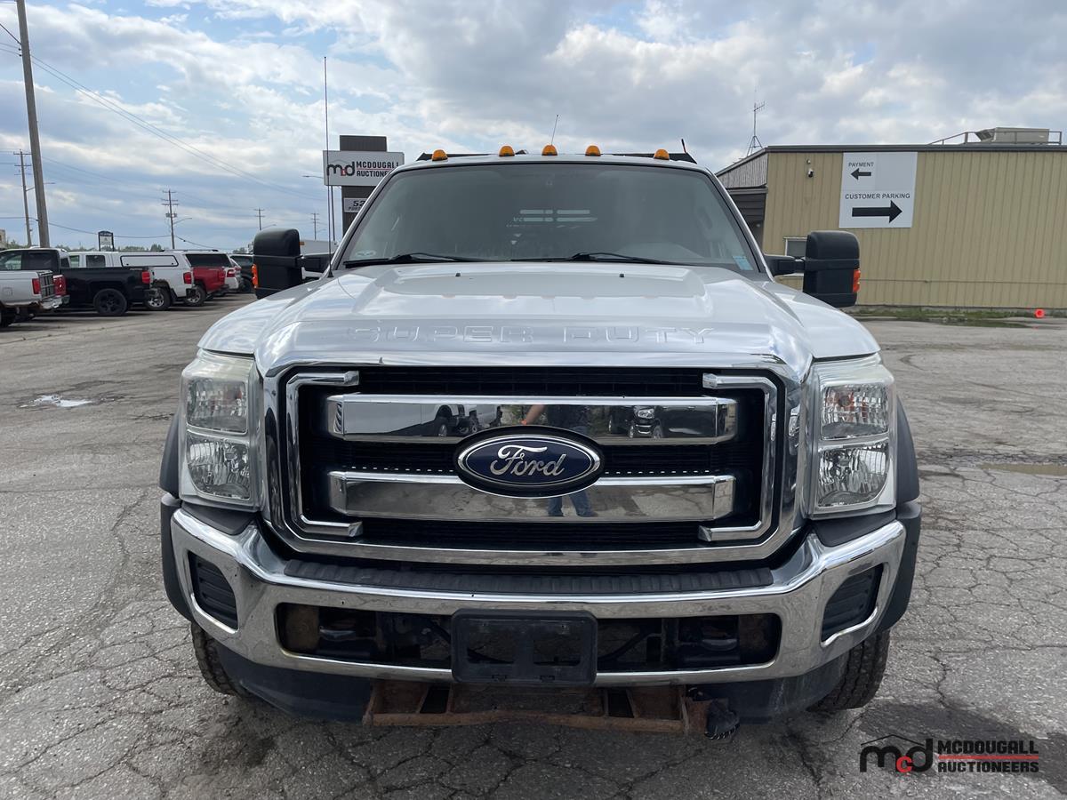 2011 Ford F550 Truck w/ Dump Body and 2011 Curtis Snow Plow 300 V Plow ...