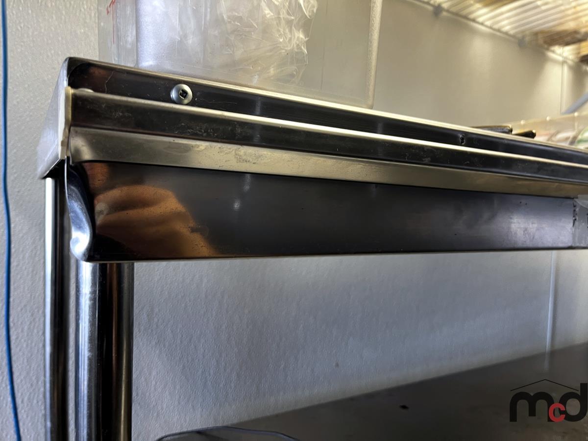 4' Double Shelf w/ Chit Rail