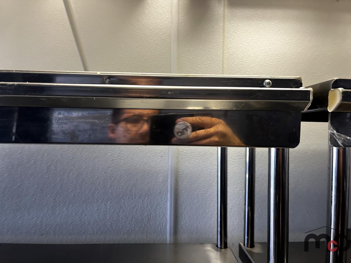 4' Double Shelf w/ Chit Rail