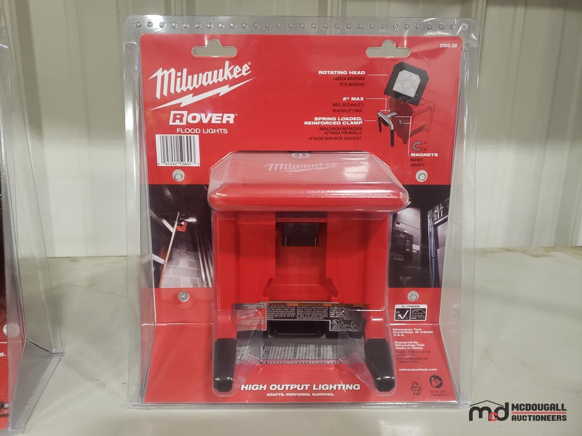 (2) Milwaukee Rover M18 LED Mounting Flood Lights