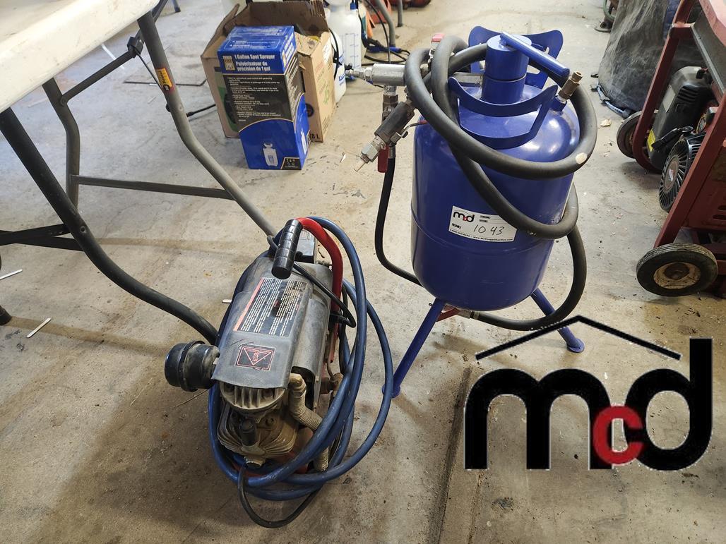 Sand Blaster & Air Compressor