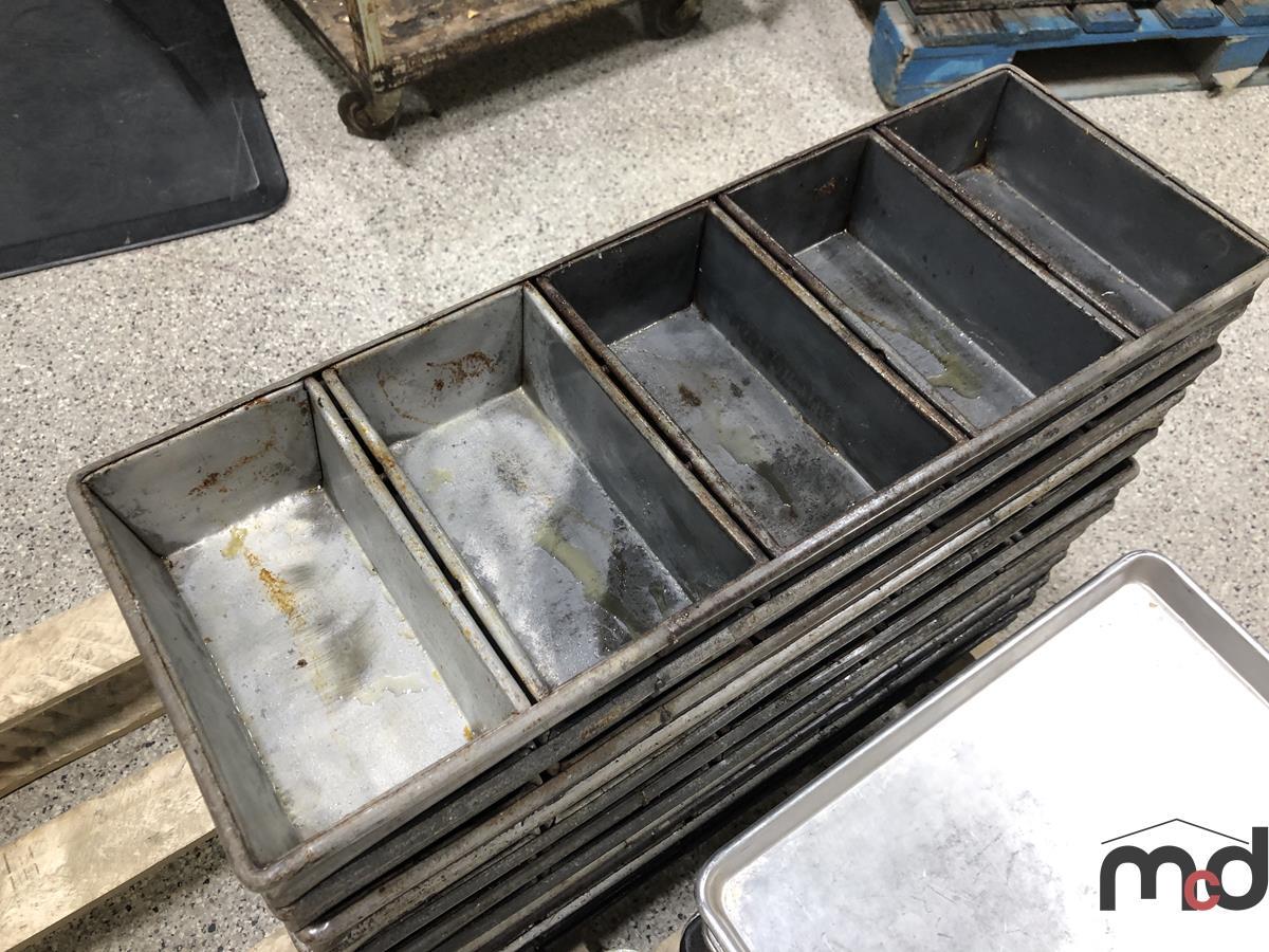 (12) Bread Pans, (5) Loaves Per Pan (26" x 9" x 3")
