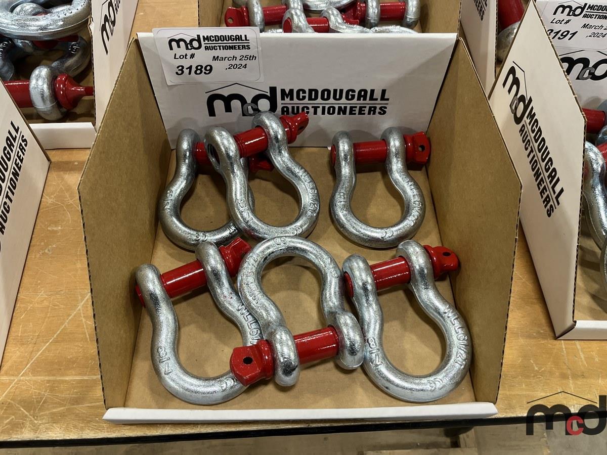 Unused (6) WLL 6 1/2 T Clevises