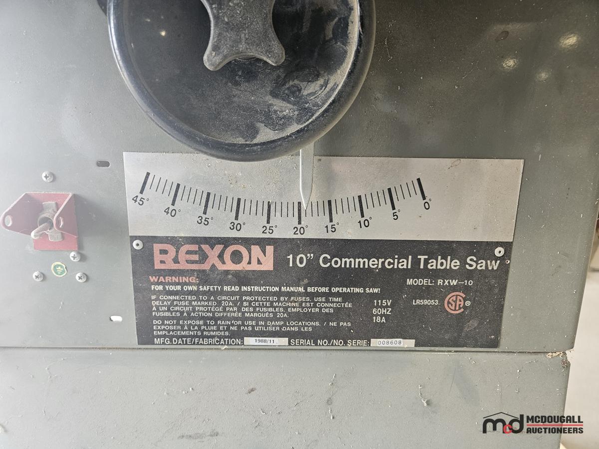 Rexon 10" Commercial Table Saw