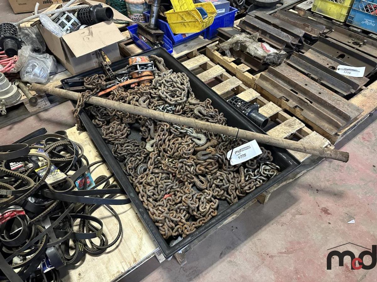 Different Sizes Chain Boomers, Chain Hoist & Thick Metal Rod