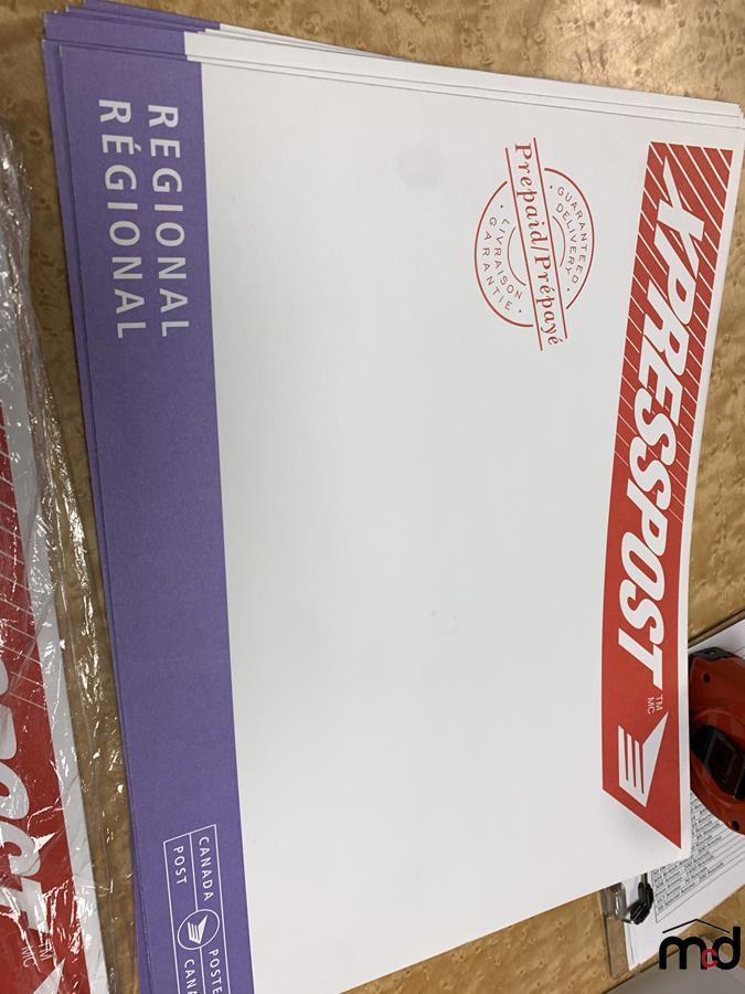 Canada Post Pre Paid Envelopes (National & Regional)