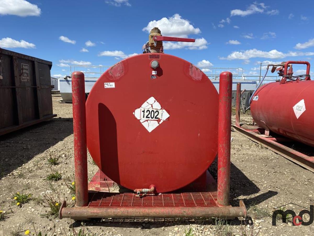 2006 and 2010 Skid Mounted 2,987L Westeel and Northern Steel Fuel Tanks ...