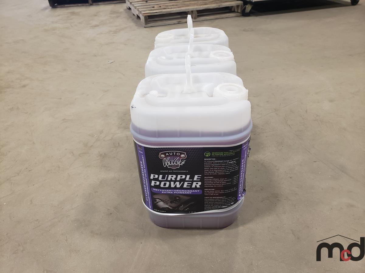 (3) 5L of Purple Power Cleaners