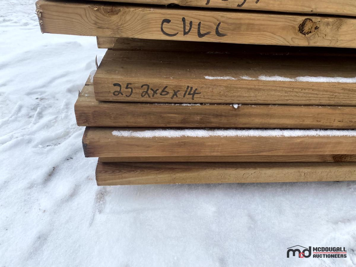 Assorted Treated Cull Lumber