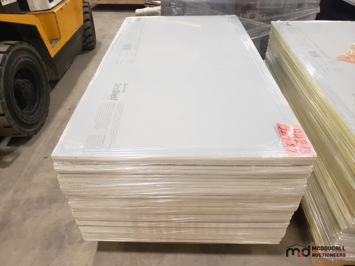 Stack of DensShield Tile Backer Boards (Approx. 38 Panels)