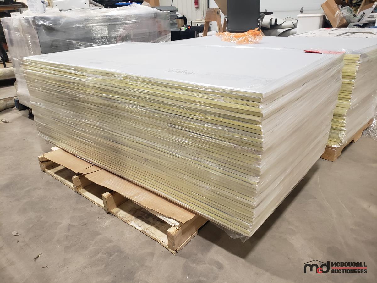 Stack of DensShield Tile Backer Boards (Approx. 38 Panels)