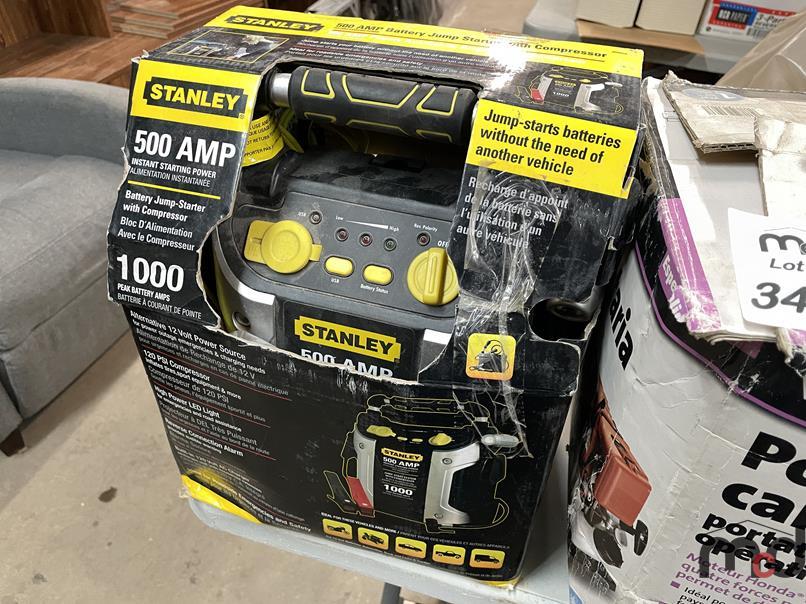 Gas Utility Pump and Stanley Battery Jump Starter w/ Air Compressor
