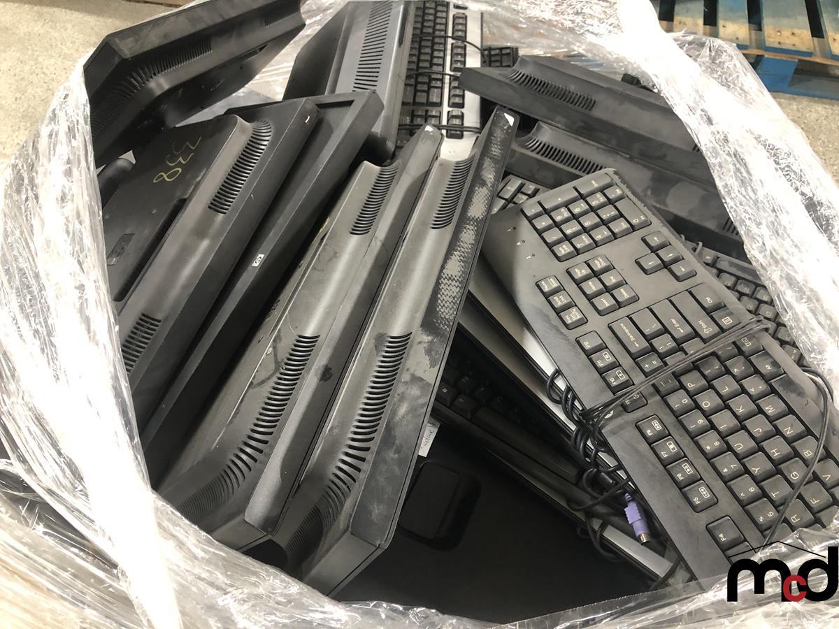 Large Quantity of Computers, Monitors, Keyboards, Cables and More