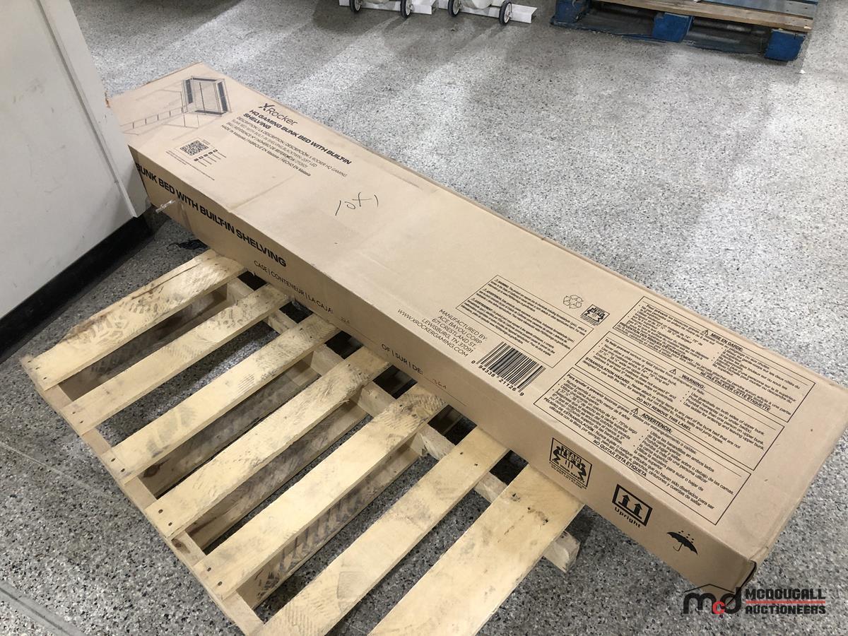 X Rocker HQ Gaming Bunk Bed w/ Built-In Shelving