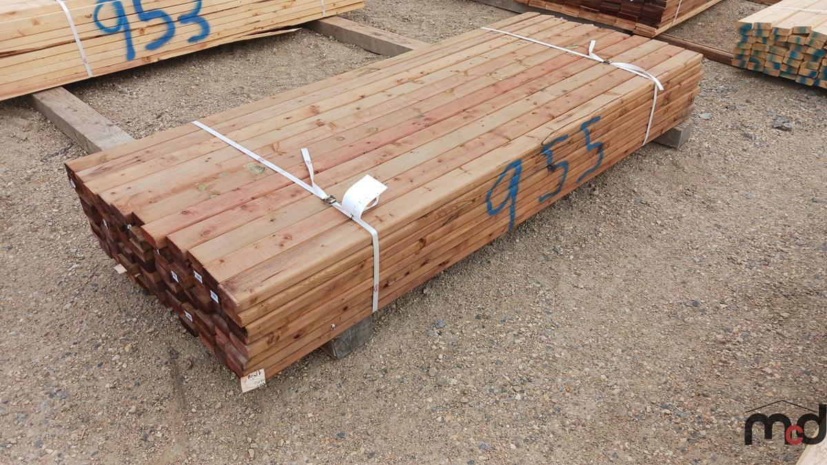 (88) Brown 2 x 4 x 8' Boards