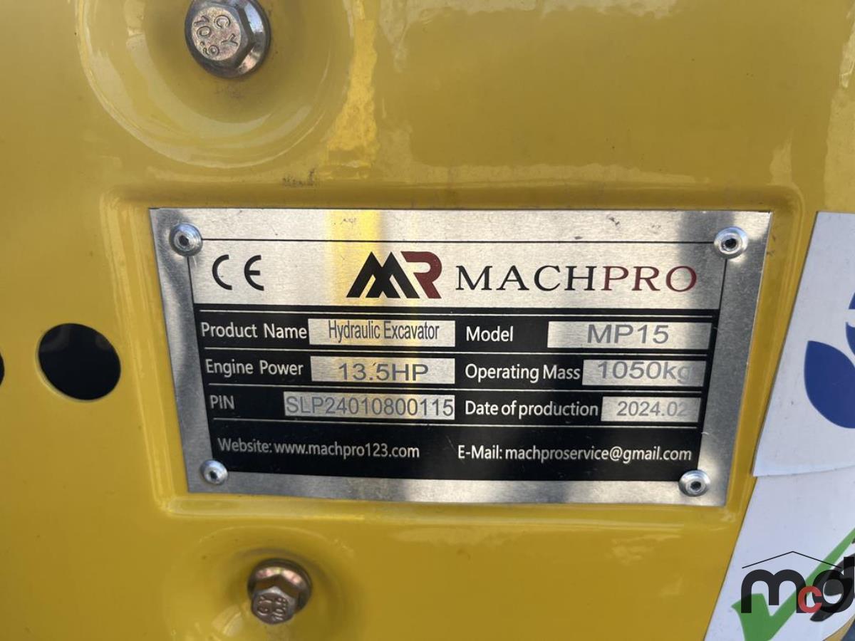 2024 MachPro MP 15 Mini Excavator
