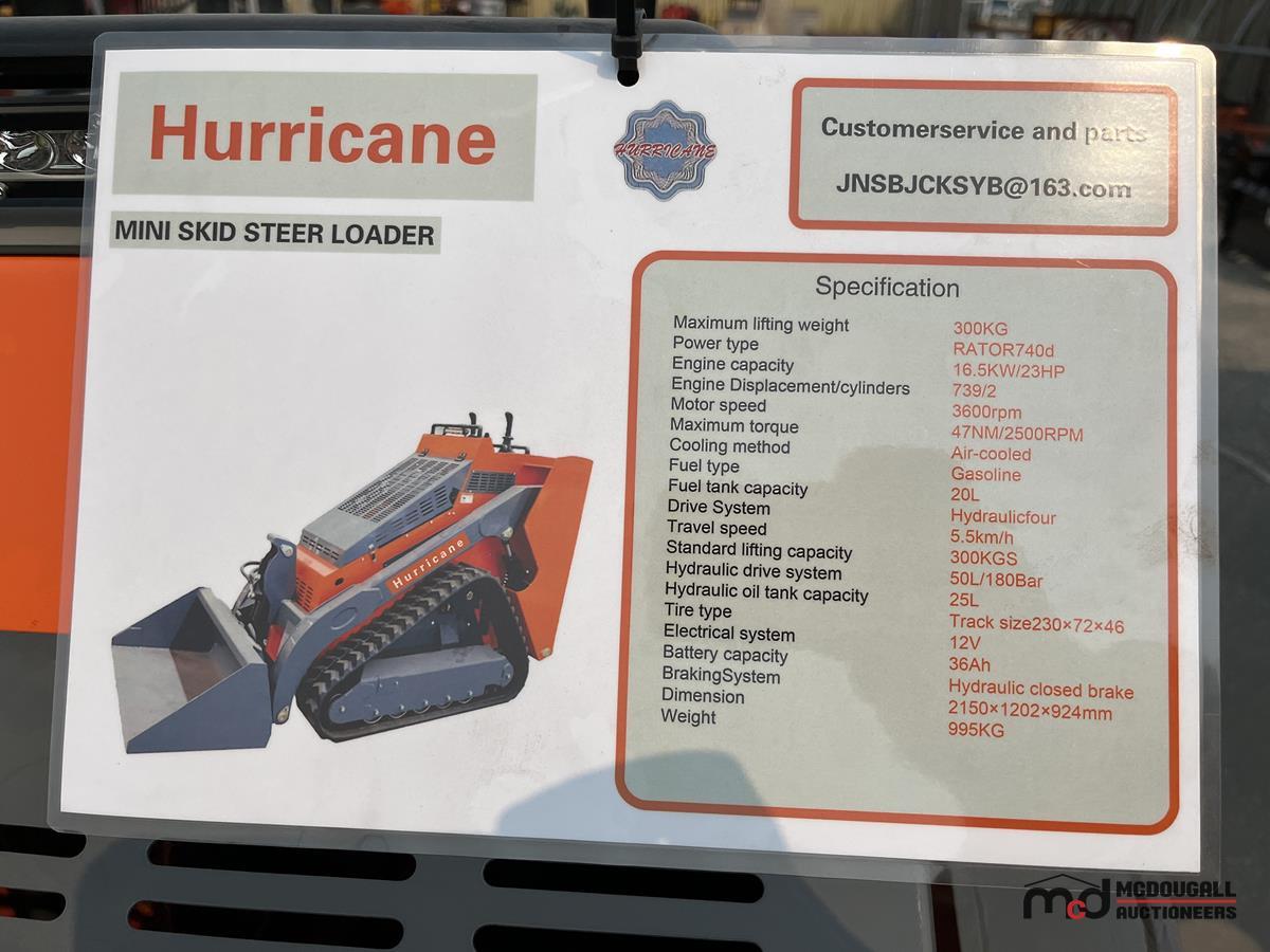 Hurricane 23 HP Mini Skid Steer Loader