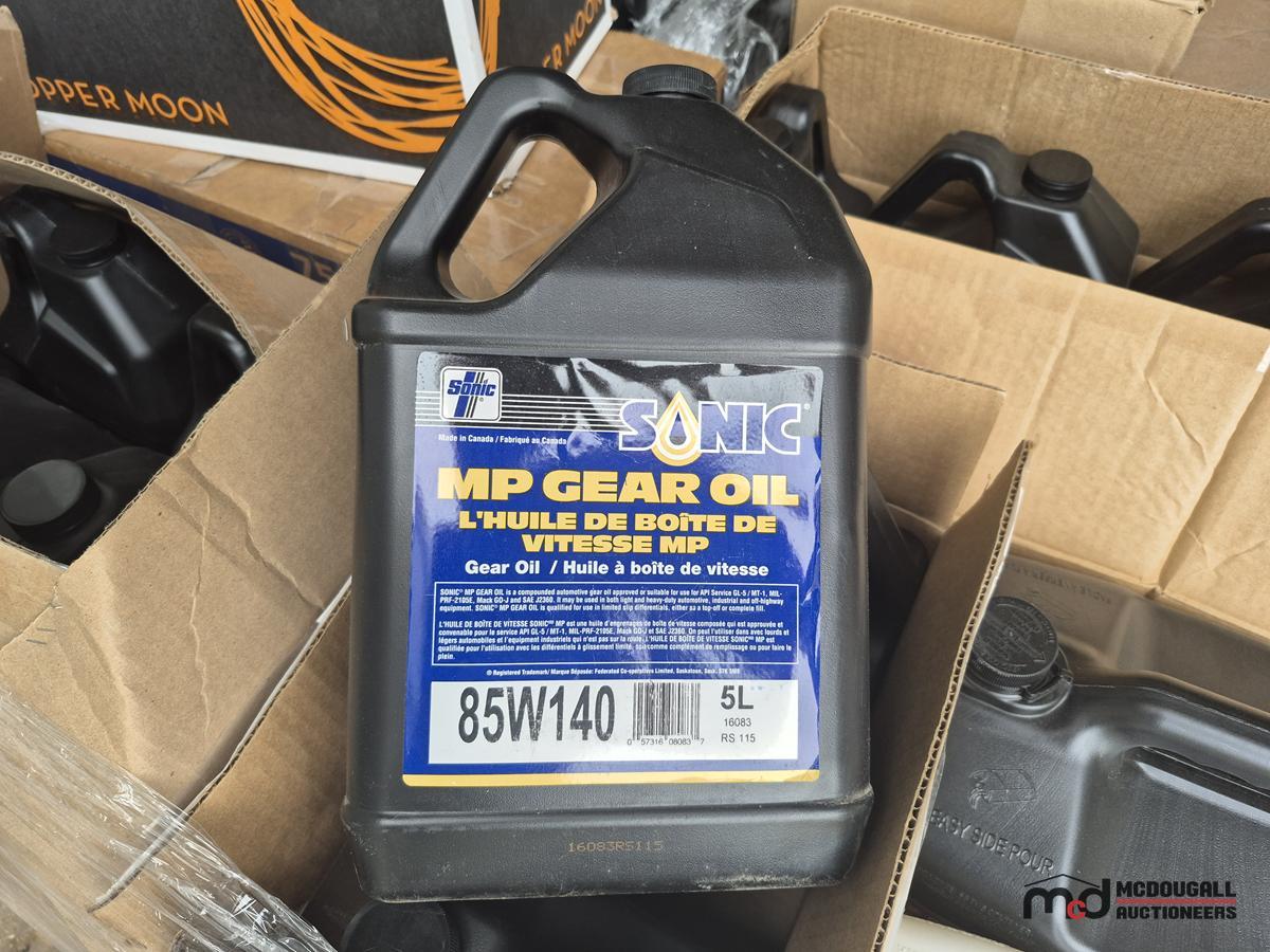 Pallet of Assorted Oils & Liquids