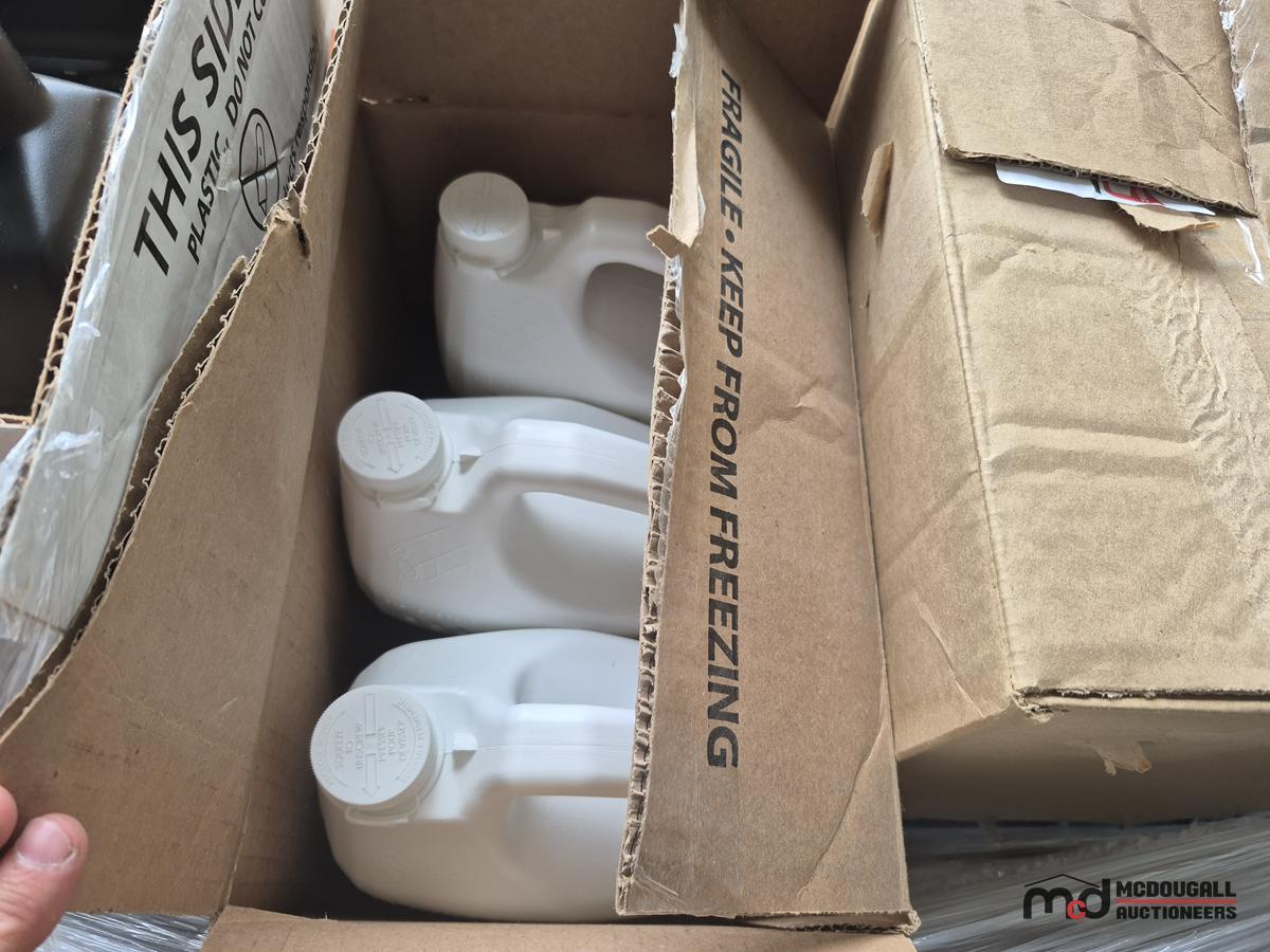 Pallet of Assorted Oils & Liquids