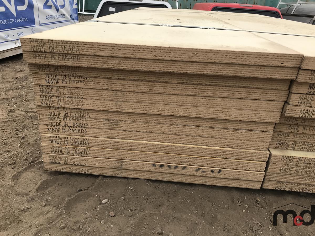 Quantity of (26) 1 1/8" 2' x 8' Overlay 2-Sides 11-Ply Non-Stamped Plywood