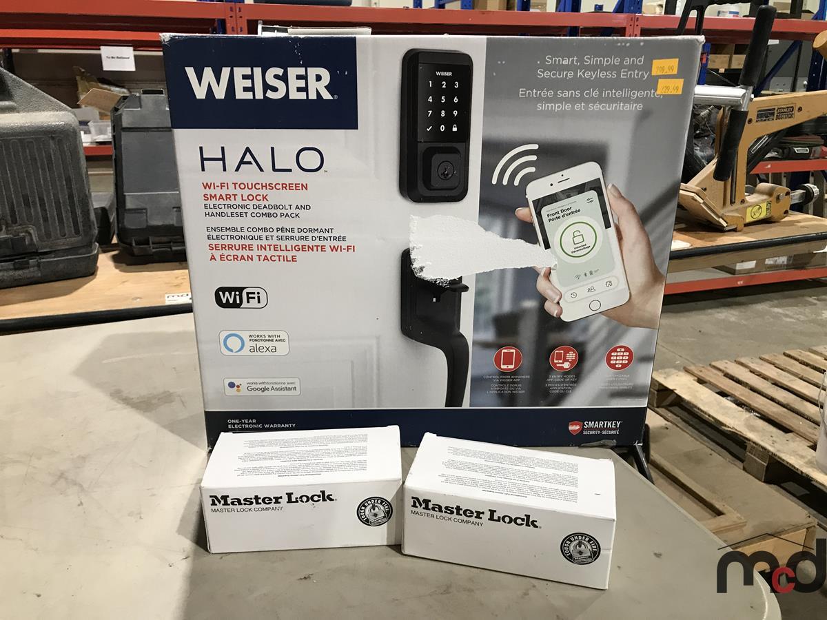 Master Lock Padlocks and Weiser Halo Lock (Missing Key)