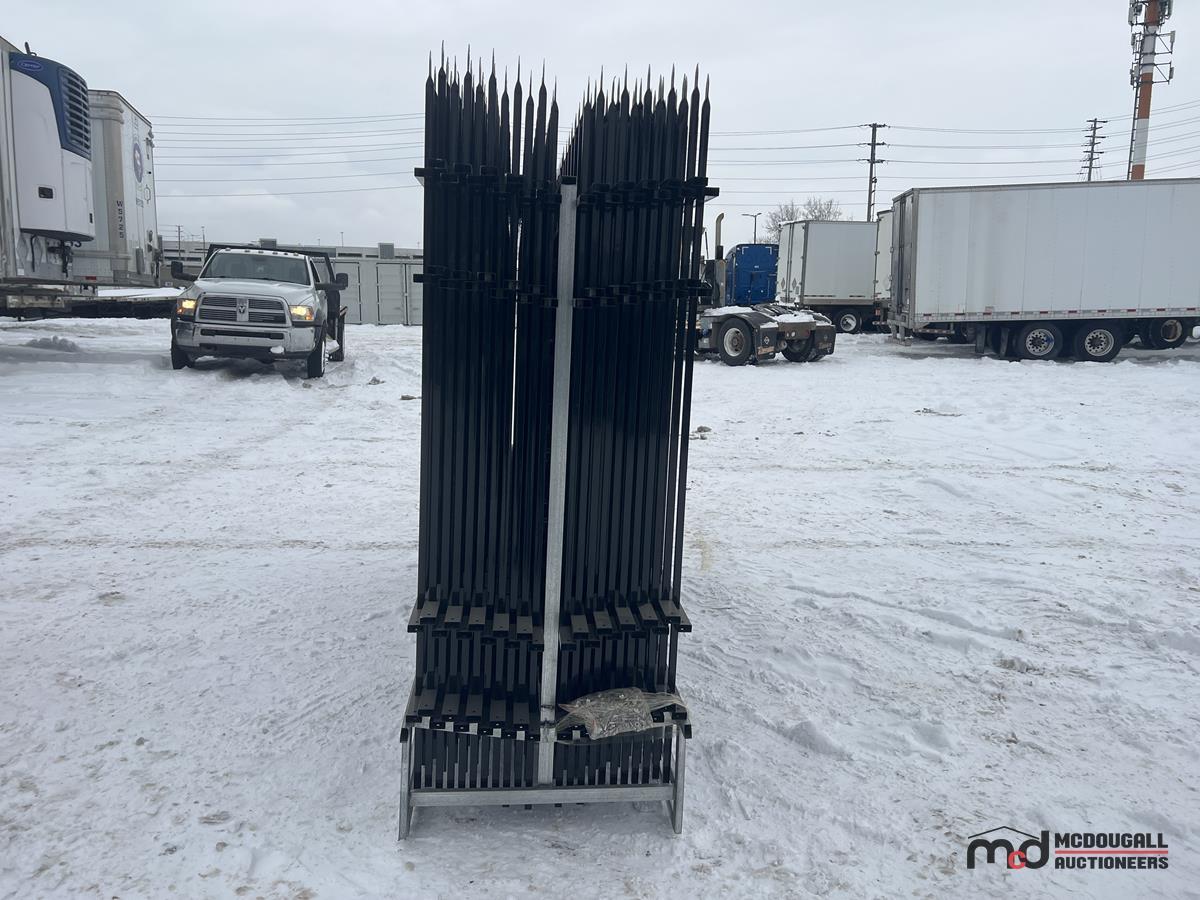 (22) Panels of Hurricane F10 Iron Fencing (10'L x 7'H)