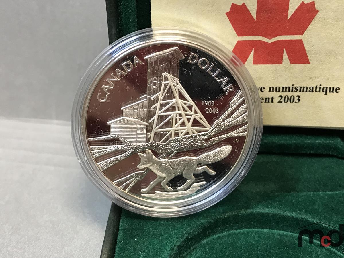 2003 Royal Canadian Mint Proof $1 - .9999 Silver Coin Case