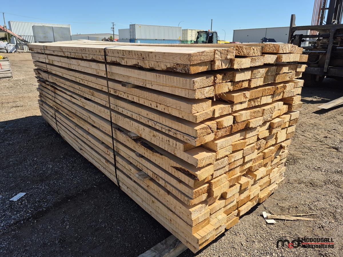 Approx. (160) Pieces of Untreated Spruce Rough Cut Lumber 2x6x12