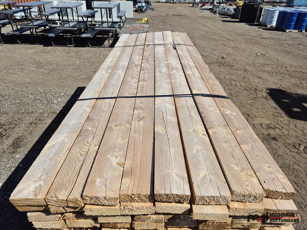 Approx. (160) Pieces of Untreated Spruce Rough Cut Lumber 2x6x12