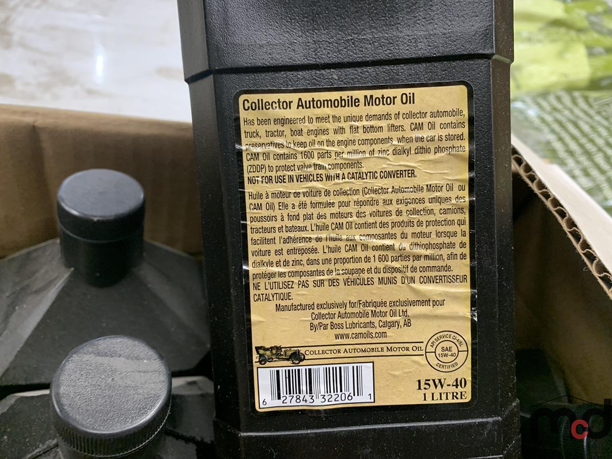 (8) 1L Jugs of Cam Oil For Flat Bottom Lifter Engines & Wix Filter