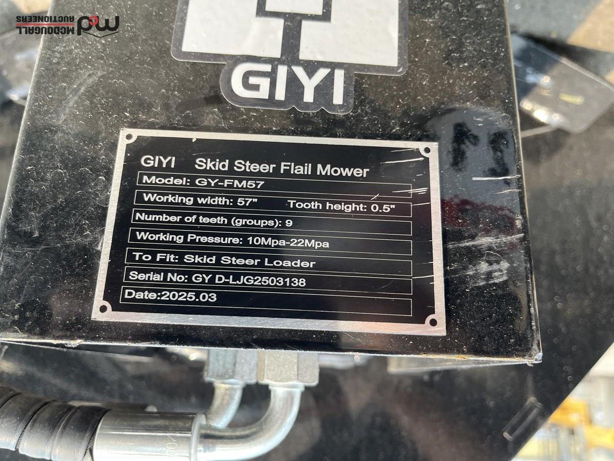 GIYI 57" Skid Steer Flail Mower