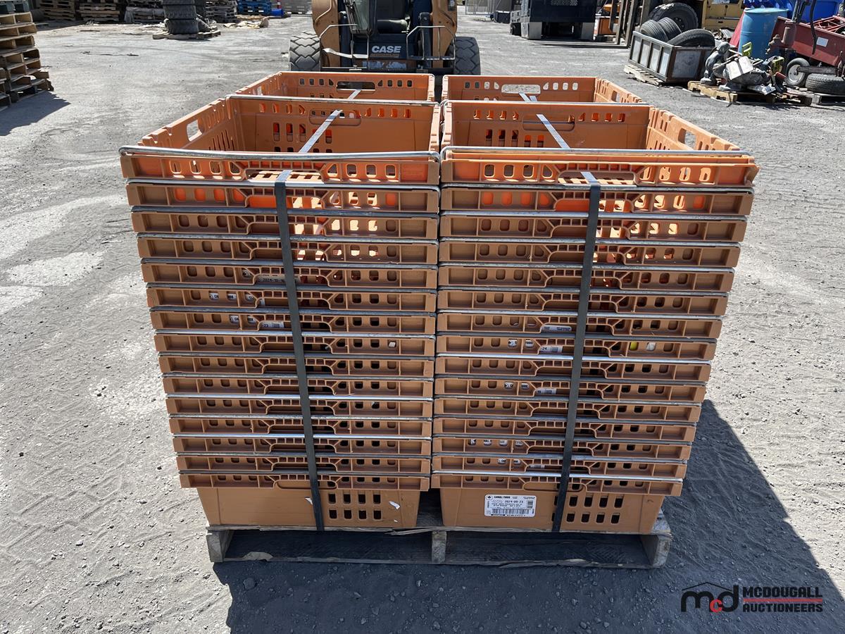 Pallet of (60) Stacking Plastic Trays