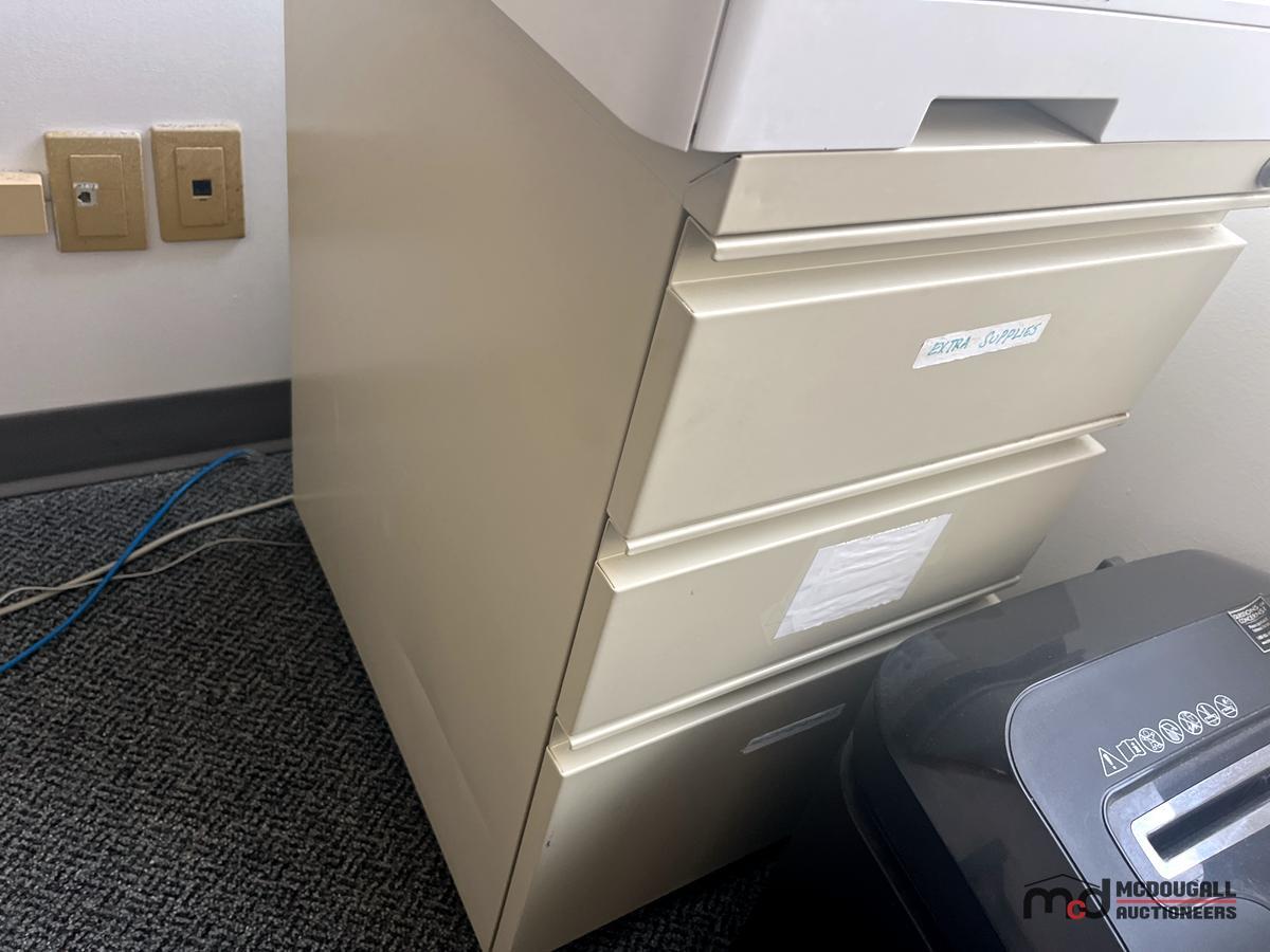 Canon Printer, File Cabinet & Paper Shredder