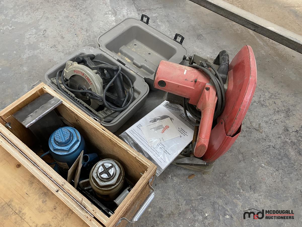 Chop Saw, Circular Saw and Bottle Jacks