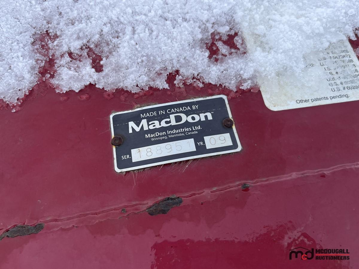 INSURANCE SALVAGE: 2009 MacDon R80 Rotary Disc