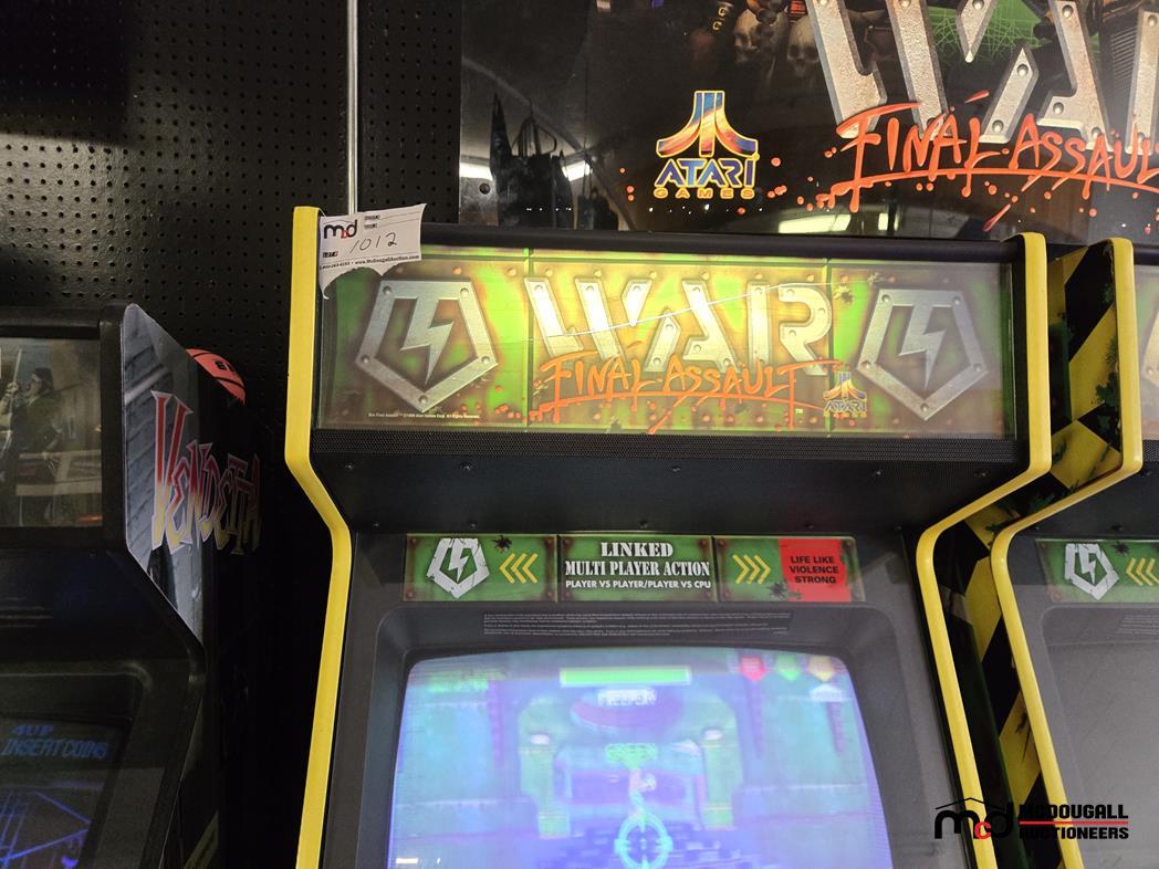 (3) Atari War Final Assault Arcade Machines
