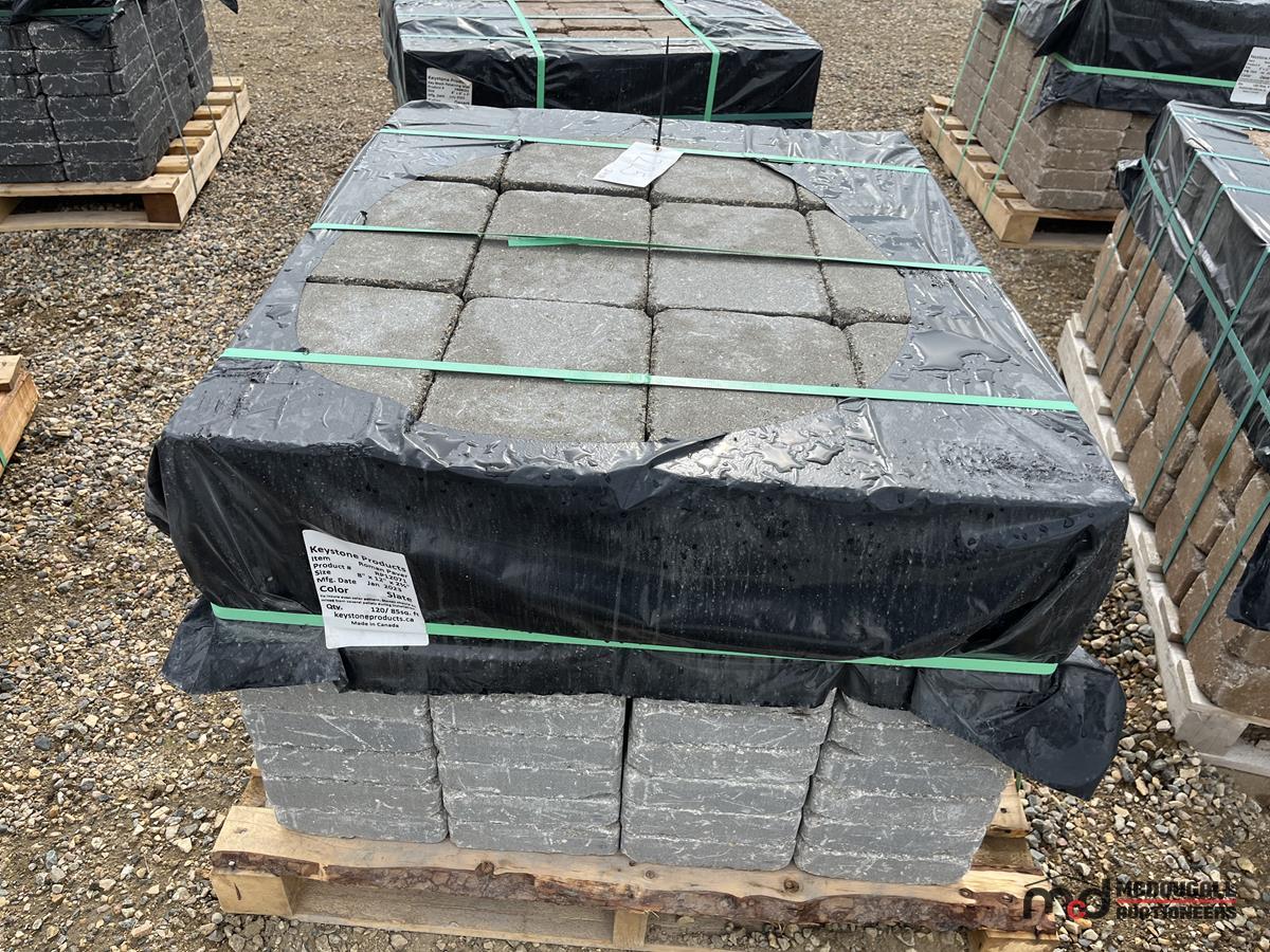 Keystone Products Roman Paver 8" x 12" x 2 3/8" Slate Colored Patio ...