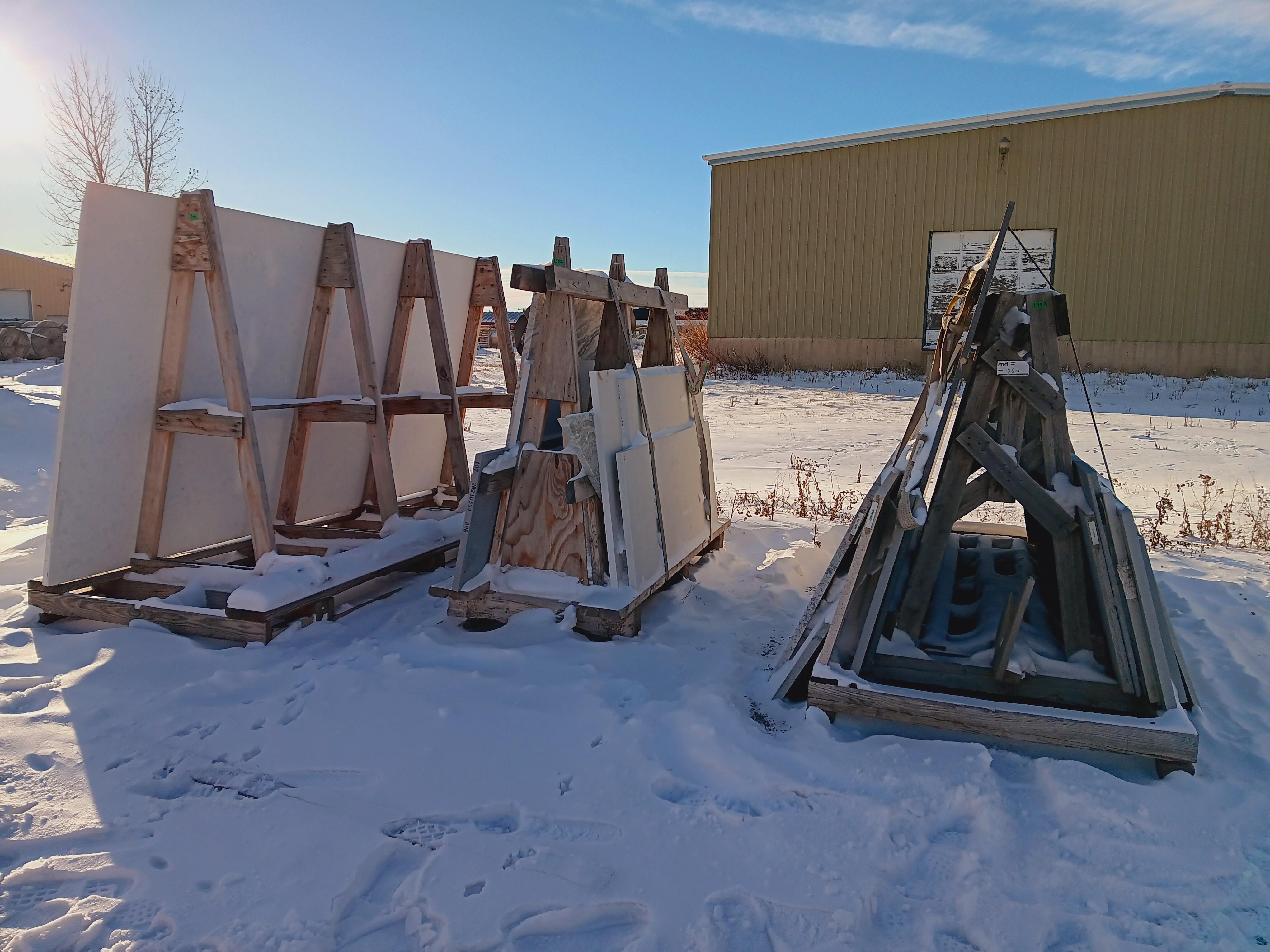 Assorted Piece of Slabs w/ A-Frames
