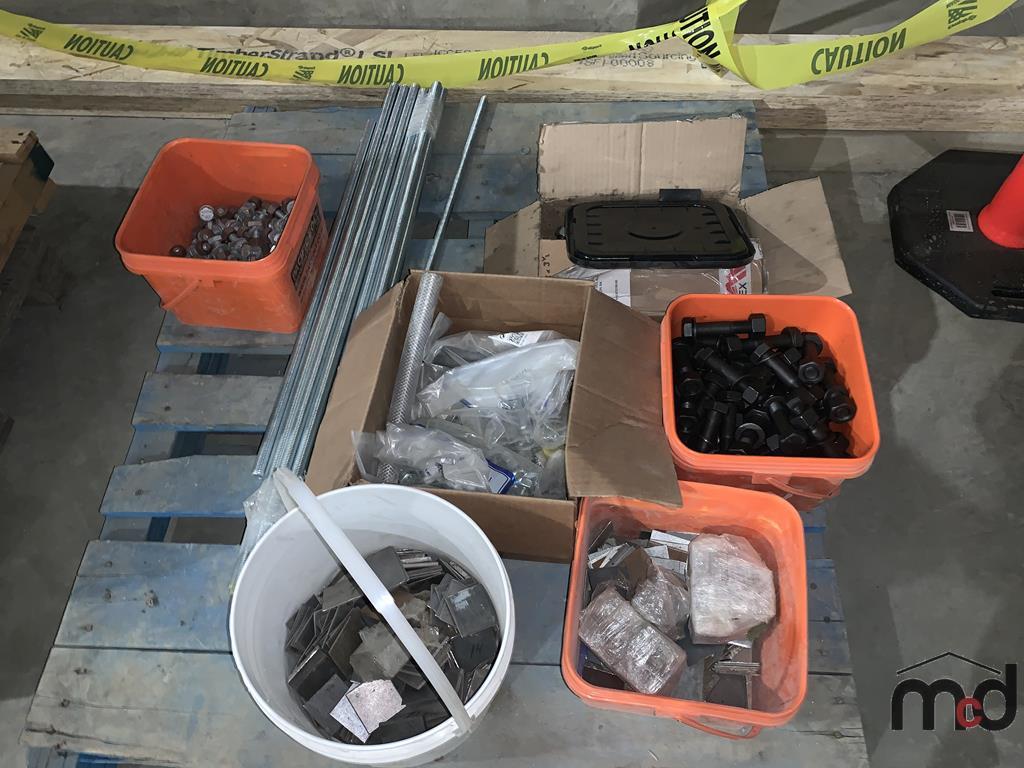 Unused Pallet of Bolts & Redi Rod